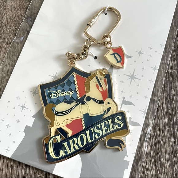 Disney | Accessories | Disney Parks Carousels Keychain Disneyland Ride ...